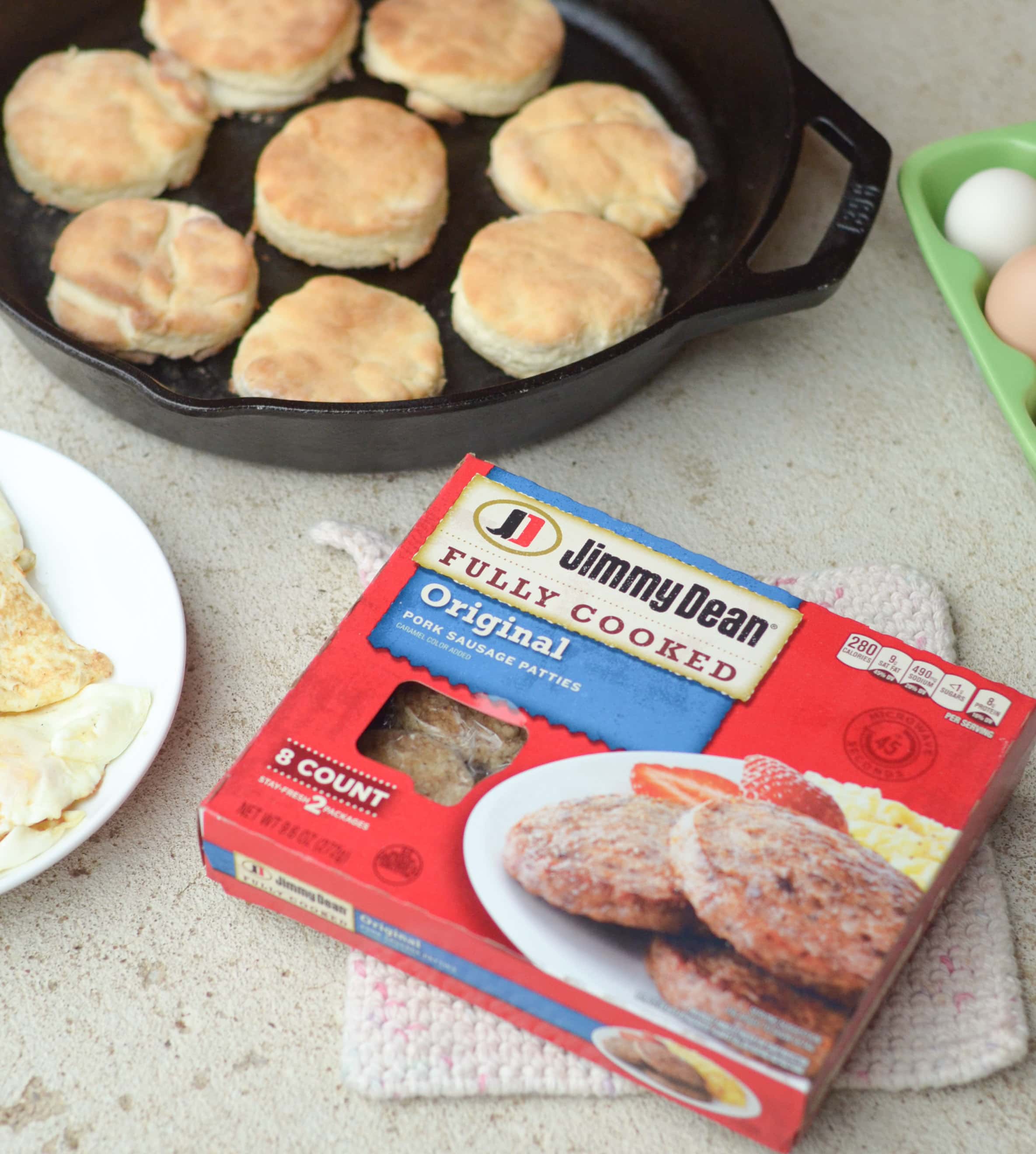 Homemade Buttermilk Biscuits with Sausage & Egg - Mommy Hates Cooking