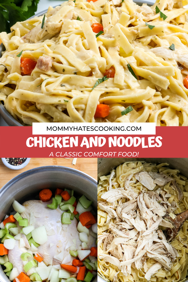 Homemade Creamy Chicken and Noodles - Mommy Hates Cooking