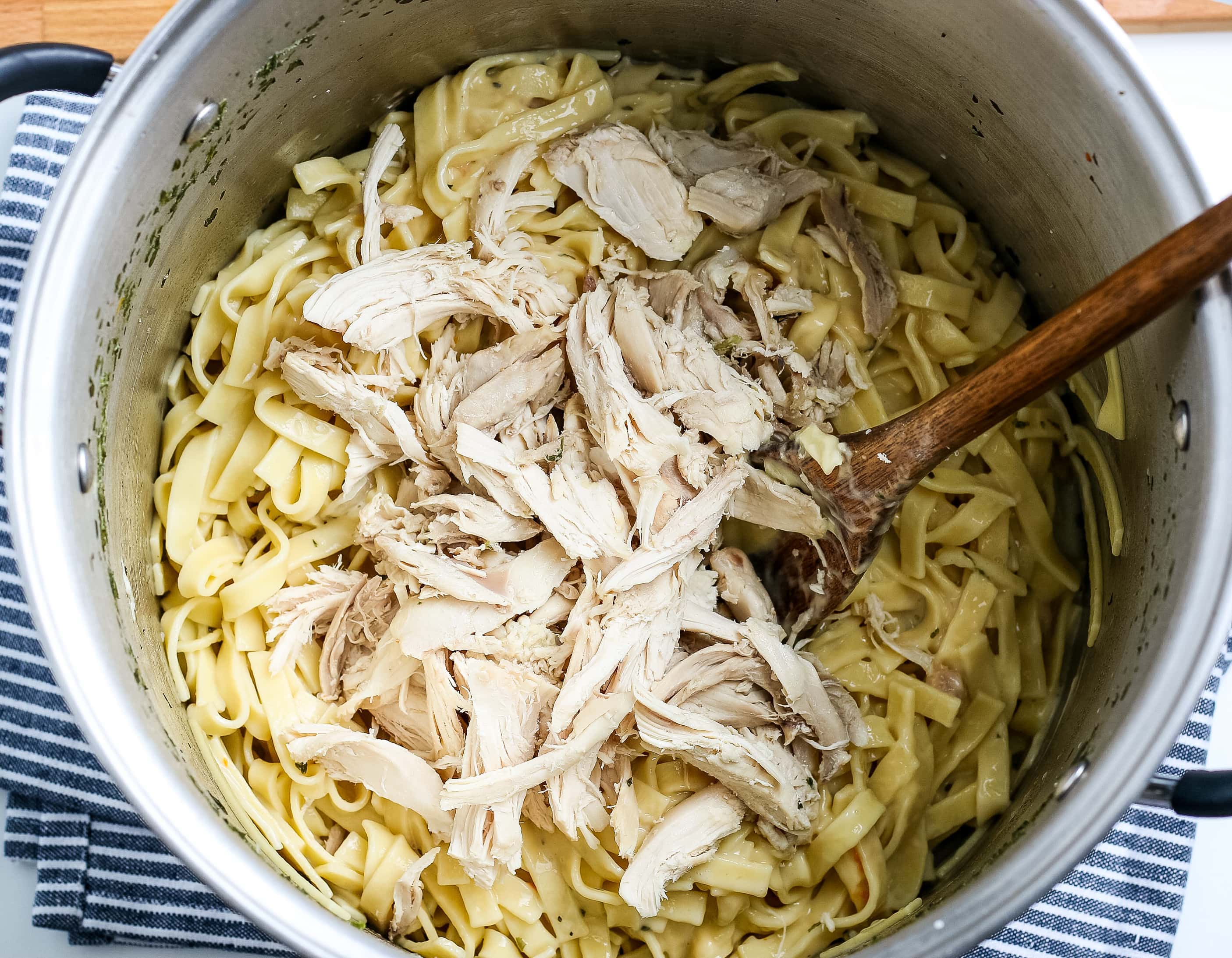 Homemade Creamy Chicken and Noodles - Mommy Hates Cooking