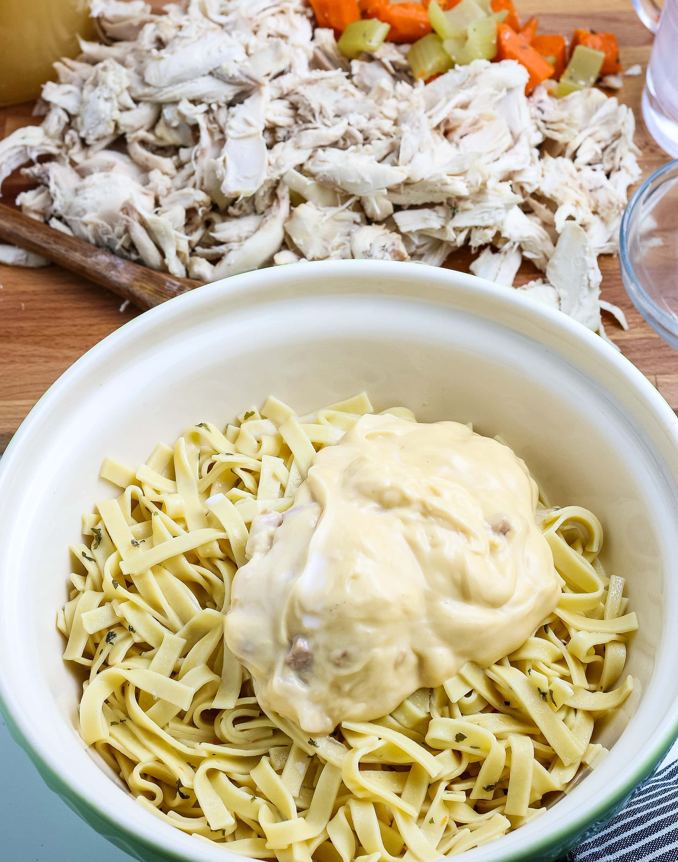 Homemade Creamy Chicken and Noodles - Mommy Hates Cooking