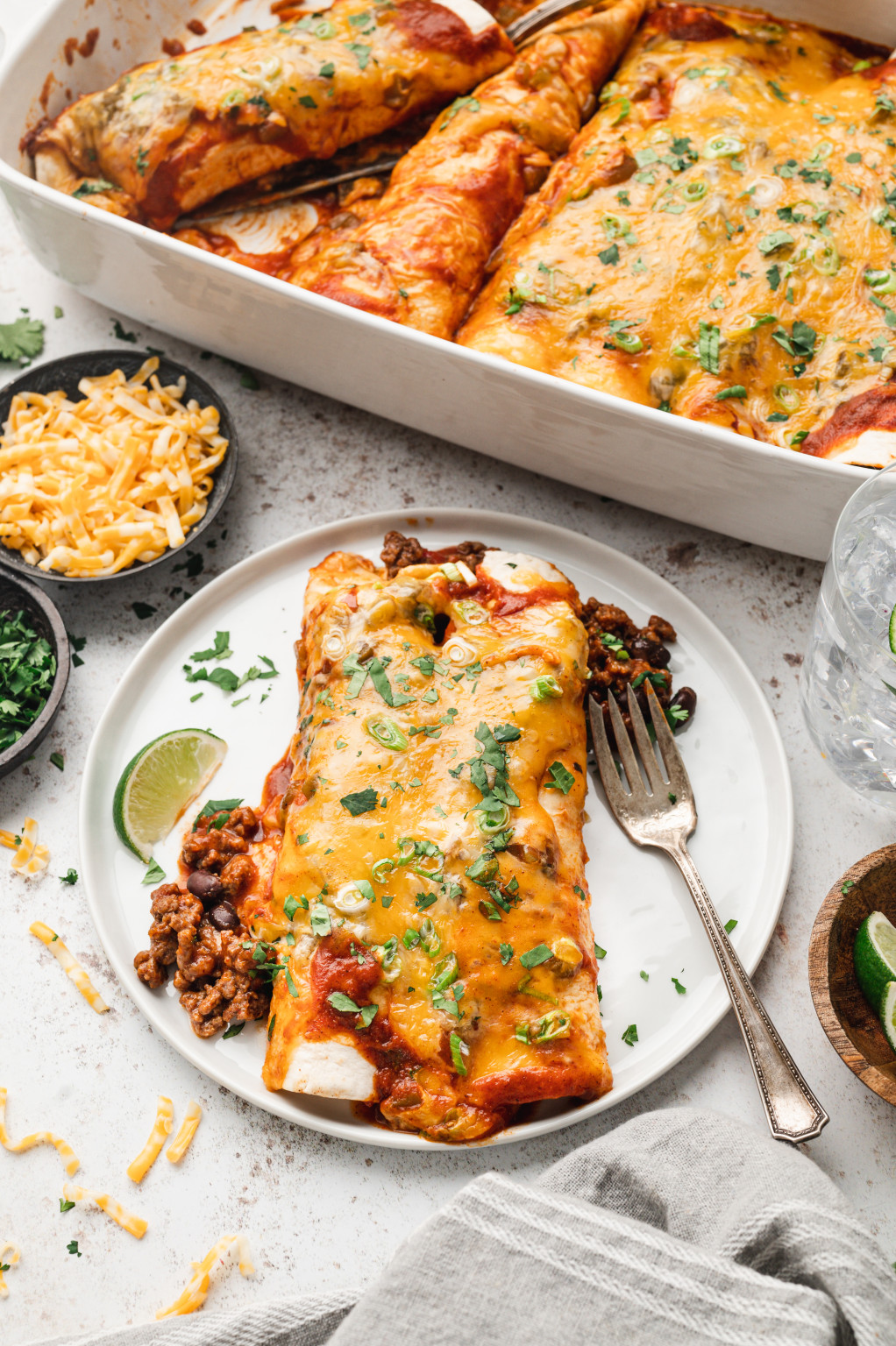 Easy Cheesy Beef Enchiladas with a Quick Canned Sauce - Mommy Hates Cooking