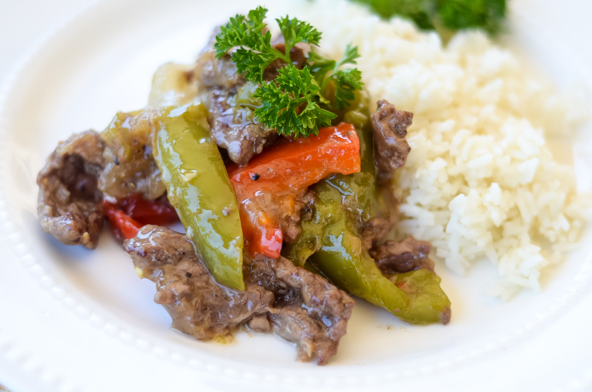 Creamy Beef and Peppers - Mommy Hates Cooking