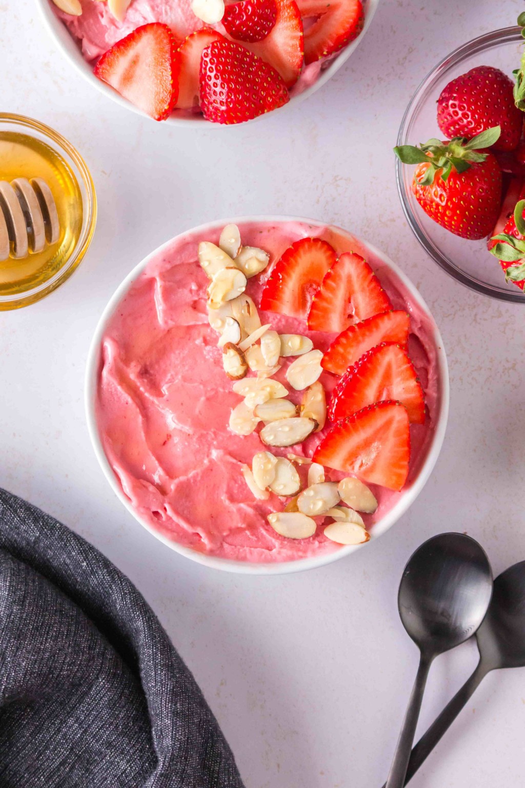 Ninja Creami Strawberry Smoothie Bowl - Mommy Hates Cooking