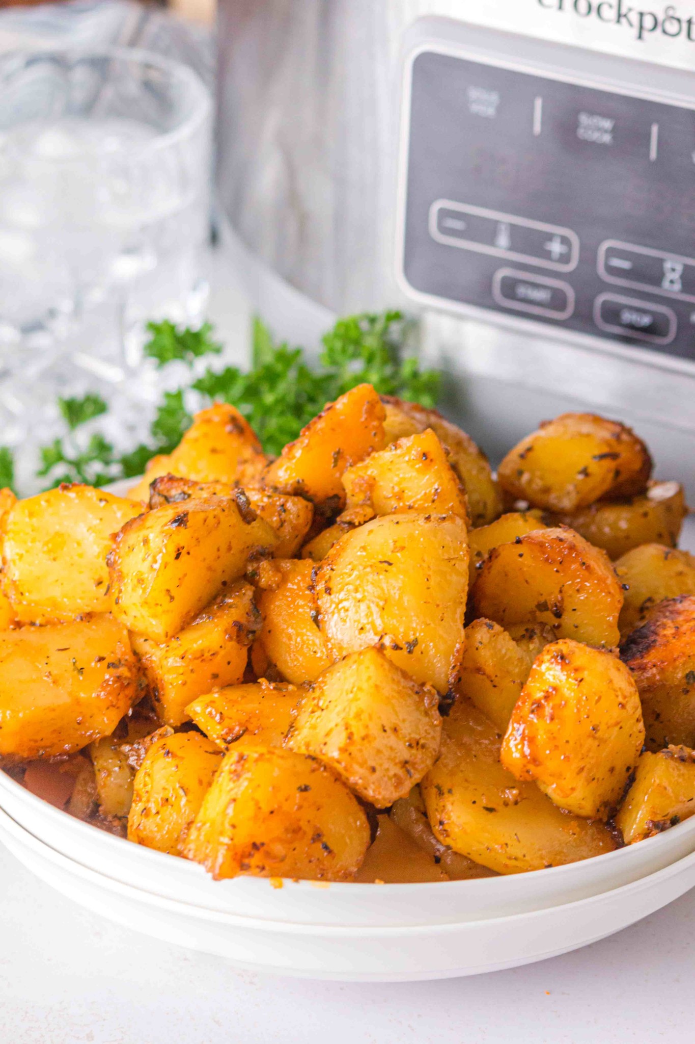 Slow Cooker Roasted Potatoes - Mommy Hates Cooking