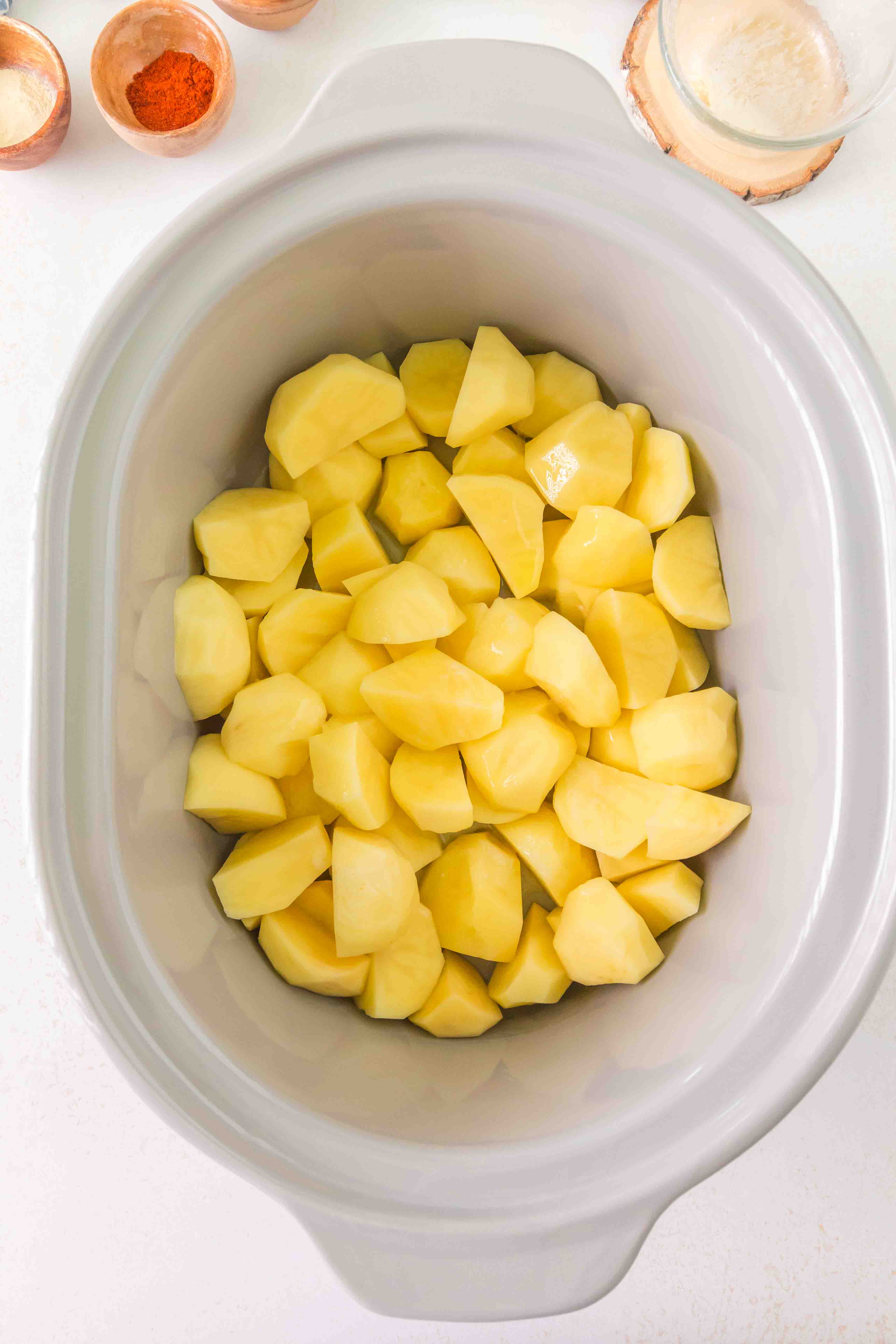 Slow Cooker Roasted Potatoes - Mommy Hates Cooking